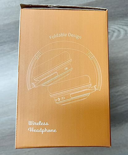 RUNOLIM Bluetooth Headphones Over Ear, 65 Hours Playtime Wireless Headphones with Microphone, Lightweight Foldable & Portable Stereo Bass Headsets for Smartphone, Tablet, Computer, MP3/4