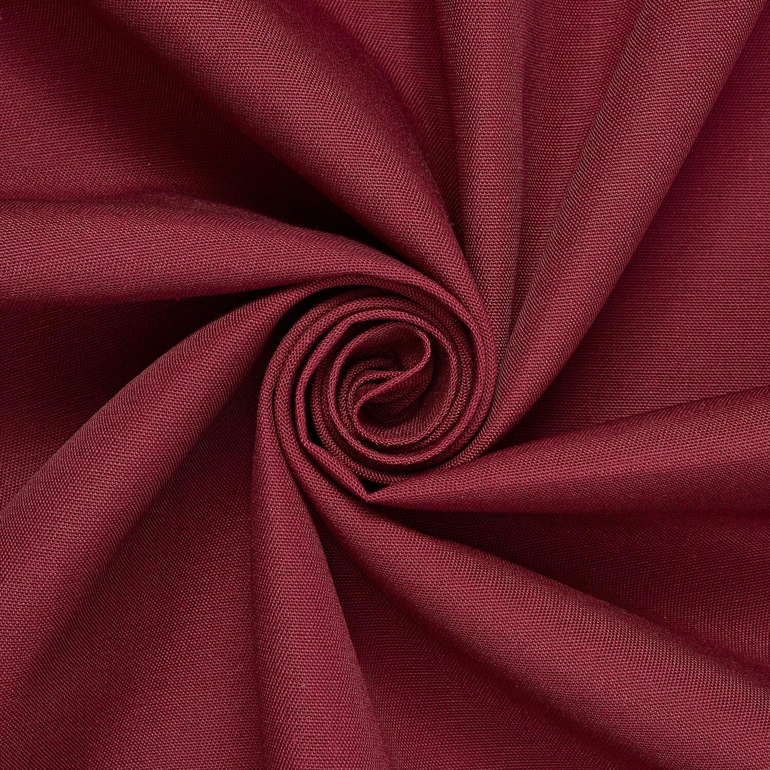 Polyester Cotton Twill 61" Wrinkle Resistant Fabric by The Yard (Red)