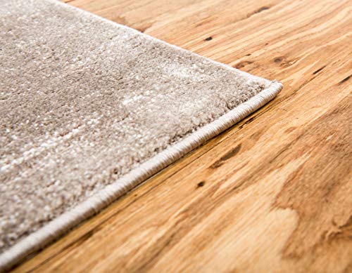 Unique Loom Uptown Collection Area Rug - Madison Avenue (8' x 10' Rectangle, Brown/ Ivory)