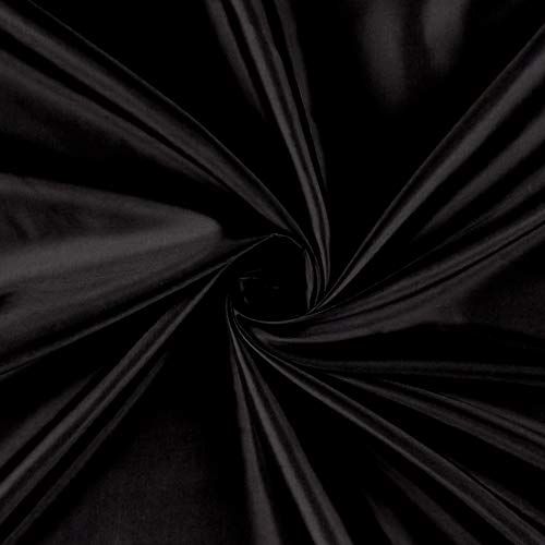 Polyester Lining Black Fabric by The Yard