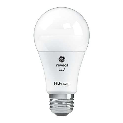 GE Reveal LED Light Bulb, 10.5 Watt (60 Watt Eqv) A19 Standard Bulb, White, 1 Count (Pack of 1)