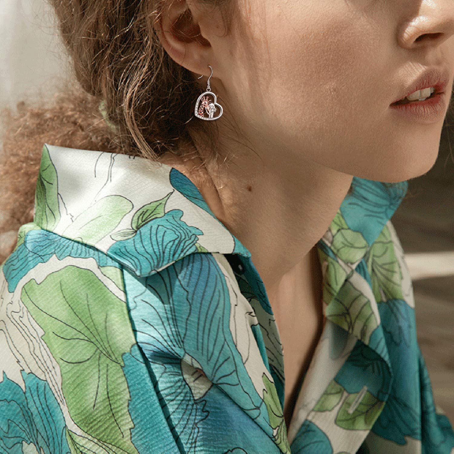 Giraffe Stud Earrings Sterling Silver Giraffe Earrings Mothers Day Gifts for Women Wife Mom