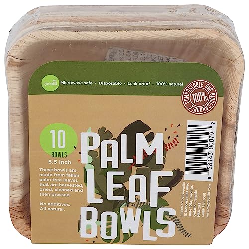 GREENLID Palm Leaf Bowls, 10 CT