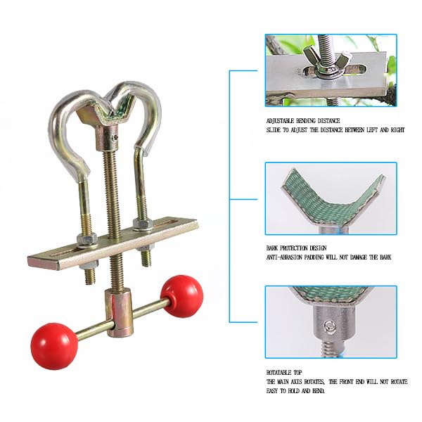 MIGONG Branch Bender Tool, Alloy Steel Tree Limb Spreaders The Trees Branch Modulator Trunk Lopper Regulator Bending The Branches Bonsai Tools 11x10.1Cm