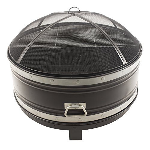 Pleasant Hearth OFW651R Colossal Fire Pit, Black