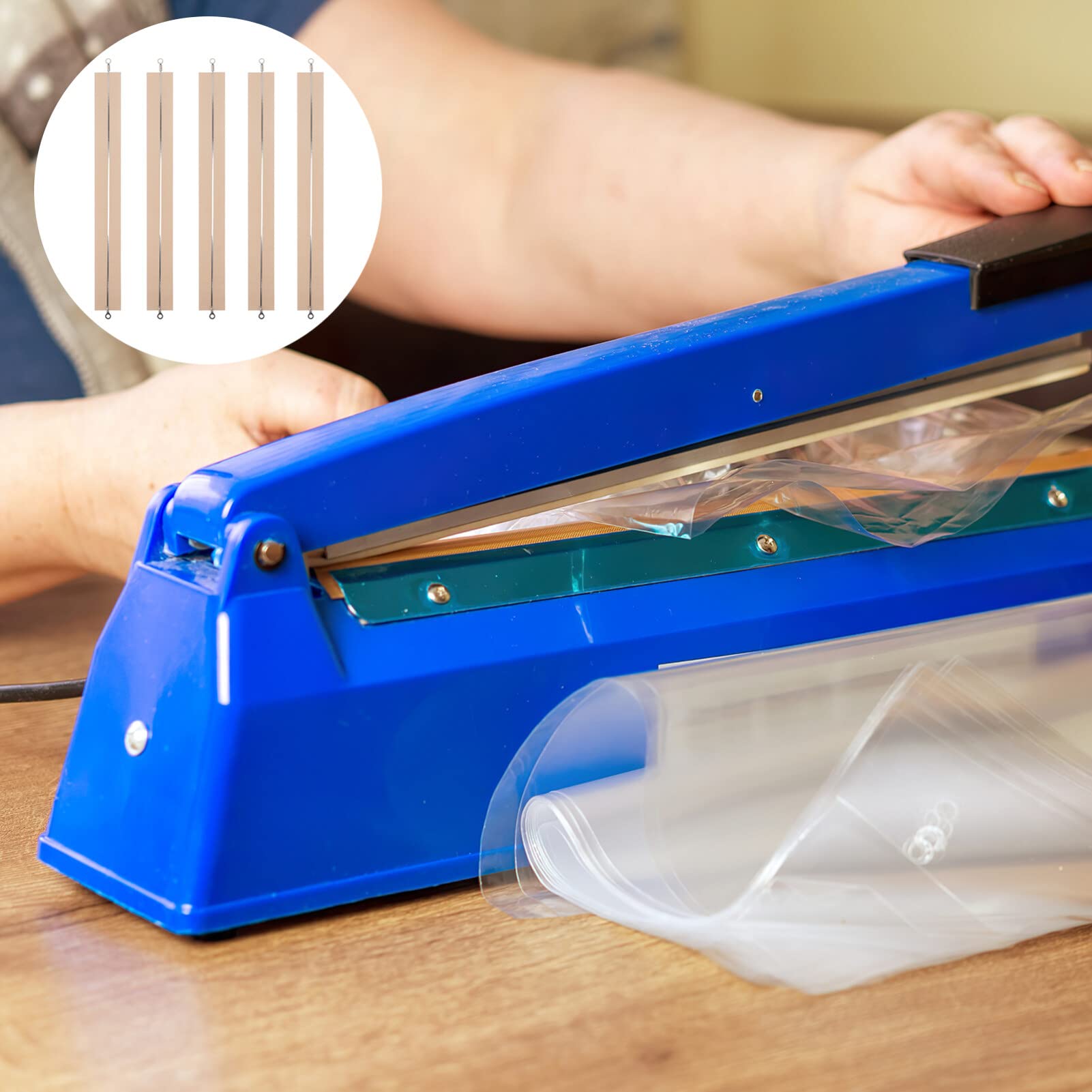 ULTECHNOVO 10 pcs Impulse Sealer Heating Strips for Vacuum Sealers Compatible Replacement Elements for Hand Sealers Ideal for Heat Sealing Vacuum Seal Bags and Food Storage