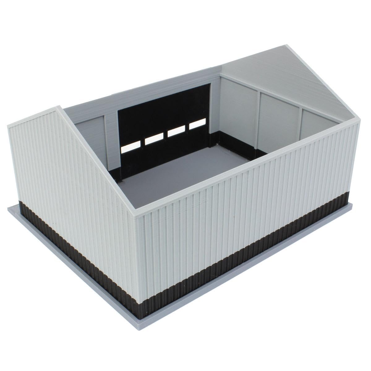 OBT 1/64 Gray/Black 40ft x 30ft Papa's Shop Farm Shed, 3D Printed Farm Model RW-41