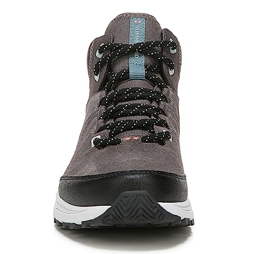 Ryka Women's Summit Mid Hiking Boot Black/Grey 8 M
