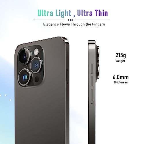 fuxinya Unlocked Cell Phones 2023 Android 13 Smartphone with Dynamic Island 6.54" HD Screen 50MP+8MP Camera 4000 mAh Long Battery 4GB+128GB 8-Core Mobile Phones Cellphone with 4G Dual SIM (Black)
