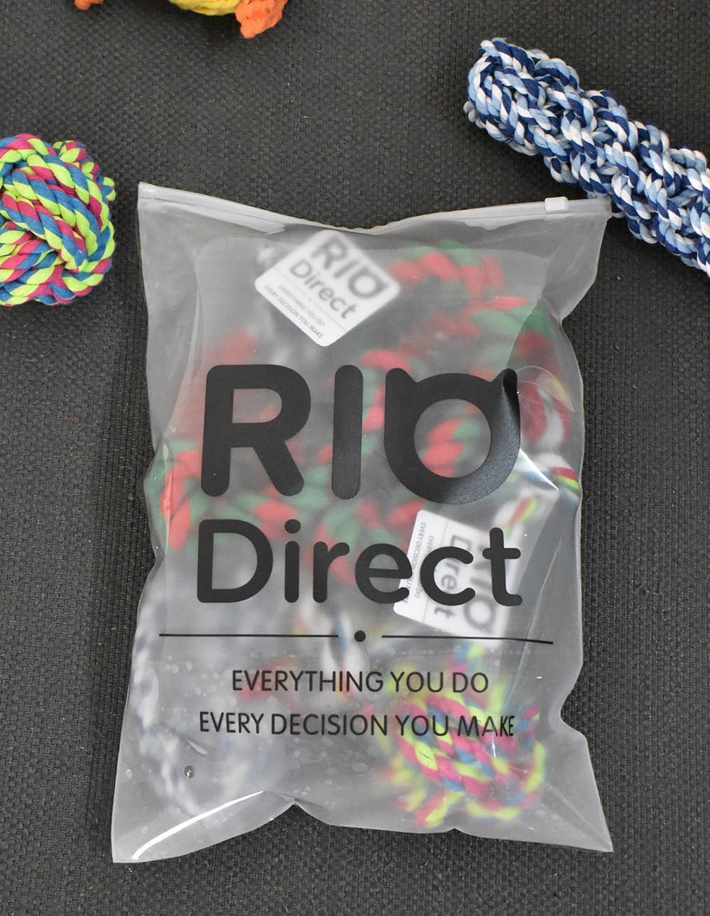 RIO Direct Dog Toys for Large Dogs, Durable Rope Chew Toys Set for Aggressive Chewers - XL Size 4 Pack Gift Set Best for Medium to Large Breeds