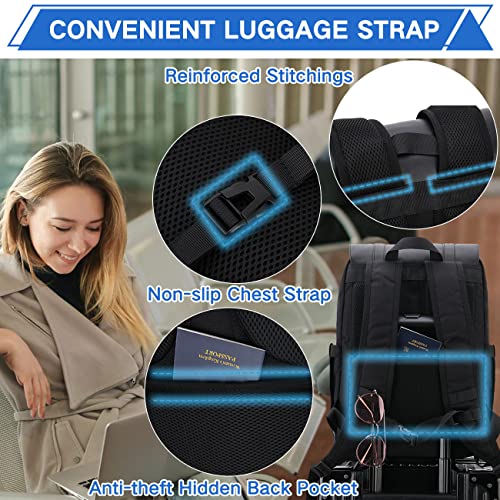 VX VONXURY Backpack for Women,15.6 Inch Laptop Bag Water Resistant Anti-theft Backpack for Work Travel Teacher