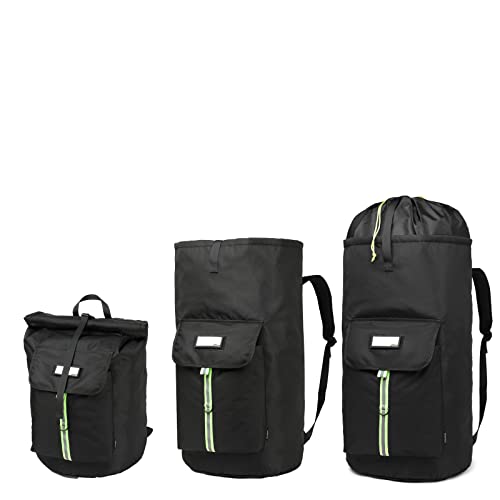 SUOVOCK laundry bag backpack, extra-large heavy duty laundry bags, laundry backpack for college students, with drawstring closure(Black Laundry Backpack Bag)