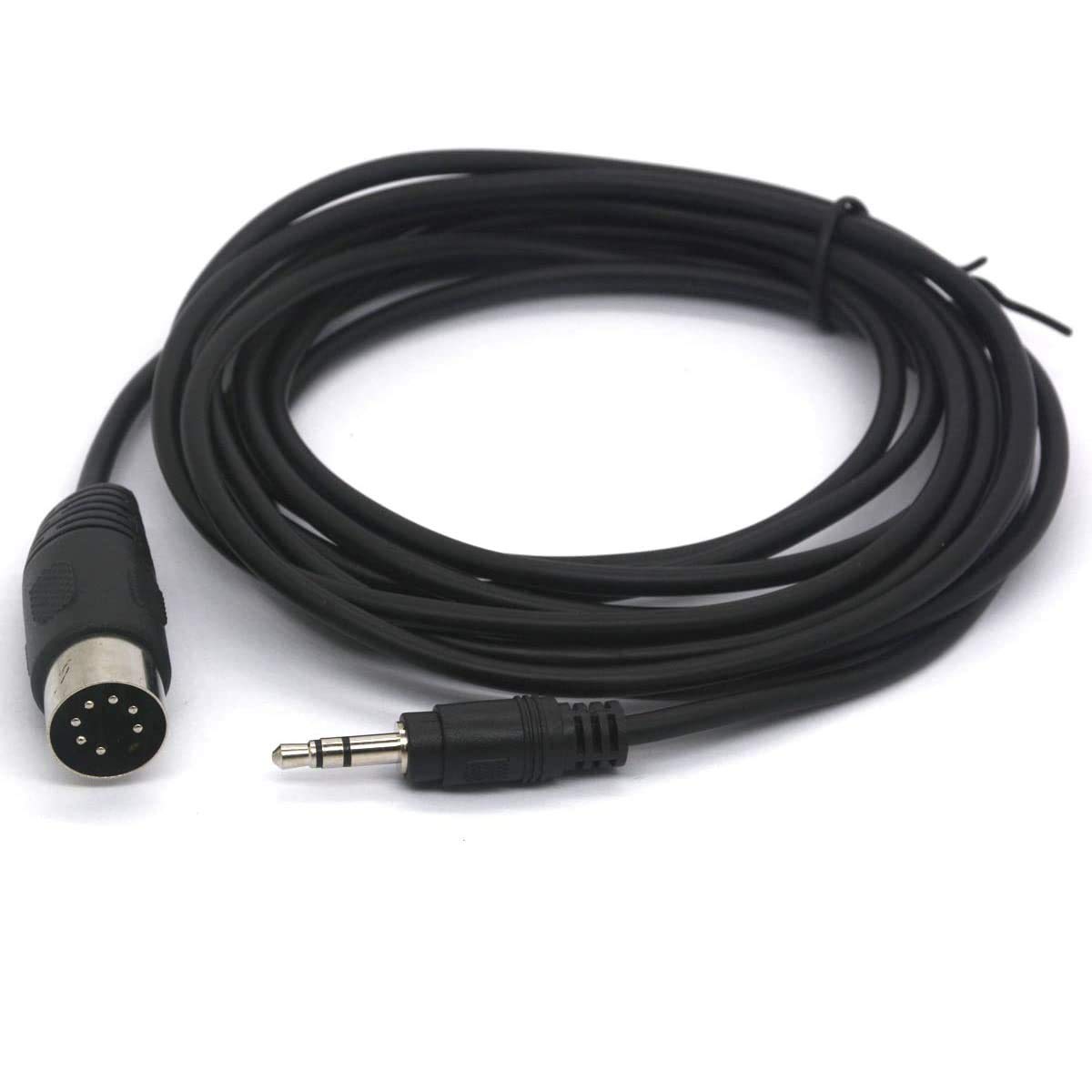 GLHONG 7 Pin Din Cable, Midi Male to 3.5mm 1/8" Male Audio Adapter Cord for Bang & Olufsen B&O, Naim, Quad Stereo Systems (1.5 Meter)