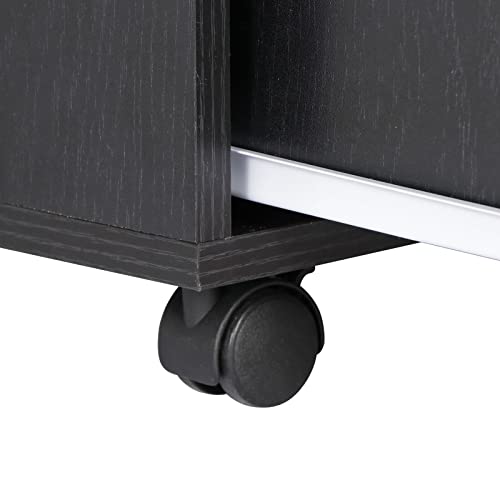 MAXCBD Nightstand Bedside Table Drawer Cabinet 5 Drawer Home Office Cabinet Storage Cabinet Storage Organization Bedroom Big Storage Space with 5 Drawer Storage Tower Dresser