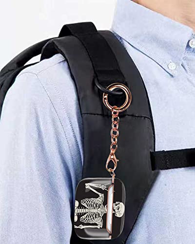 Txocouk for Airpods Pro Case Protective Shockproof Hard Cover with Keychain Cute AirPods Case Cover,airpods case for Girls and Women and Men (Skull Human Skeleton)