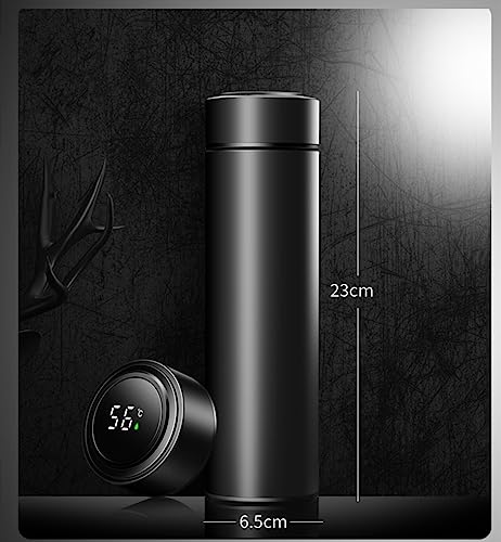 Stainless Steel Thermos, Smart Sports Water Bottle with LED Temperature Display ,Double Wall Vacuum Insulated Water Bottle, Stay Hot for 24 Hrs, Cold for 24 Hrs