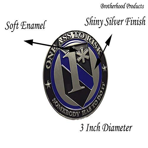 Police Challenge Coin - One Ass to Risk Police Academy Graduation or Retirement Gifts