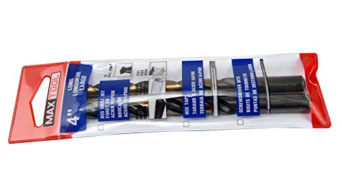 MAXTOOL Letter H 2pcs Identical Jobber Length Drills Dia 0.266" HSS M2 Twist Drill Bits Fully Ground Black-Bronze Straight Shank Drills; JBL02H10RHP2