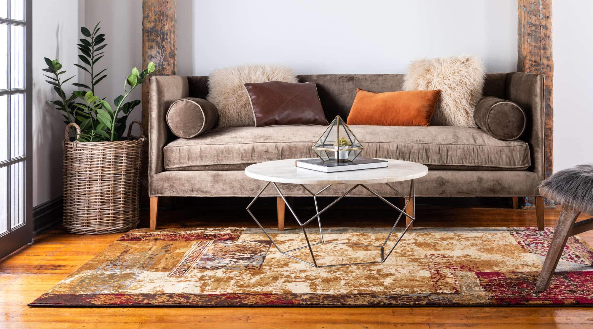Unique Loom Barista Collection Area Rug - Arusha (2' 2" x 3' 1" Rectangle, Beige/ Black)