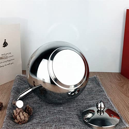Stainless Steel Tea Kettle with Removable Teapot Infuser Container with Handle for Loose Leaf & Tea Bags, Suitable to Boiling Water & Tea on Induction Stove, Gas Stove Top (Color : OneColor, Size :