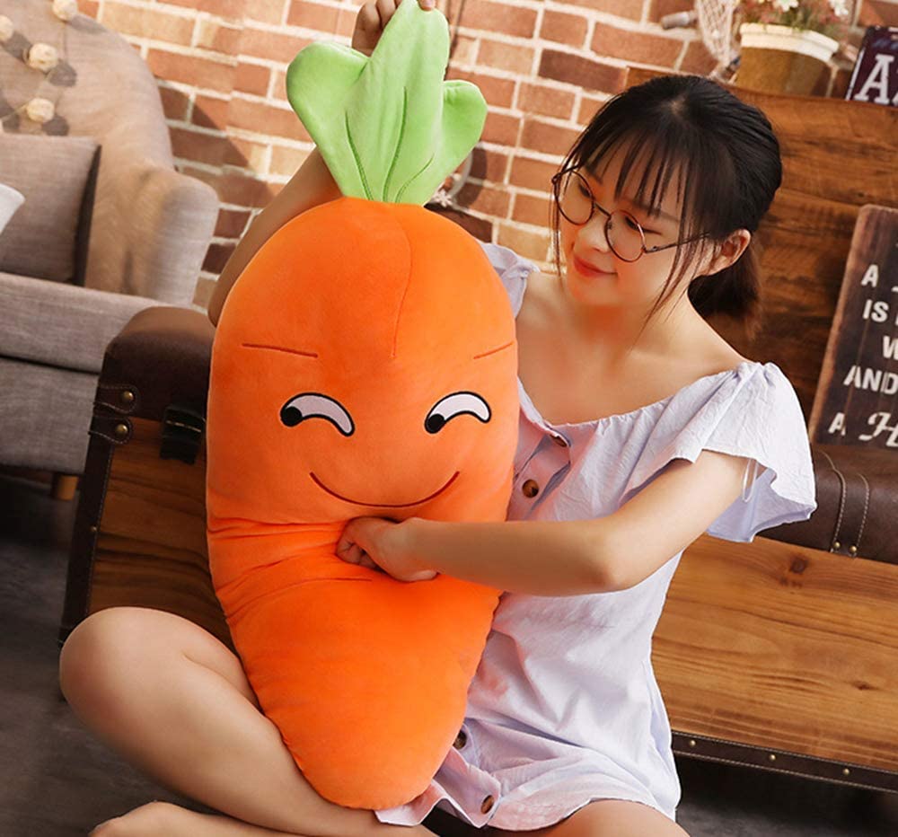 XIZHI 27 5/8inch Carrot Hugging Pillow, Kids Pillows Plush,Cute Stuffed Animals Doll Toy Gifts,for Bedroom, Sofa, Office Decoration