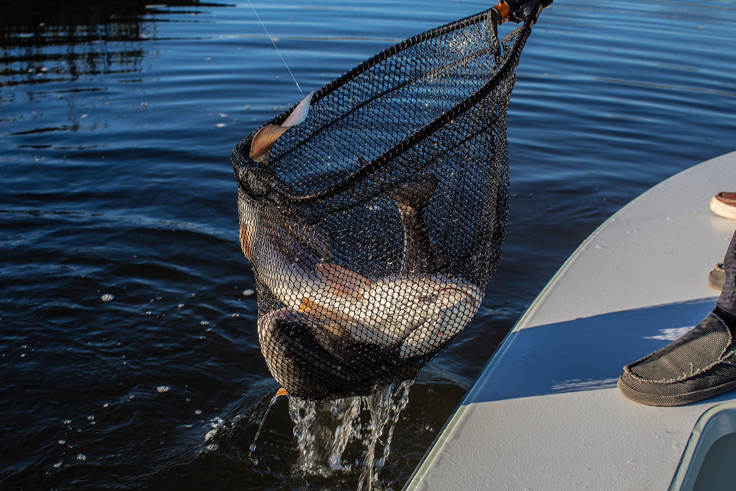 Frabill Power Stow Poly Net | Foldable Fishing Net for Easy Storage | For Freshwater and Saltwater Fishing , 10 x 39-Inch