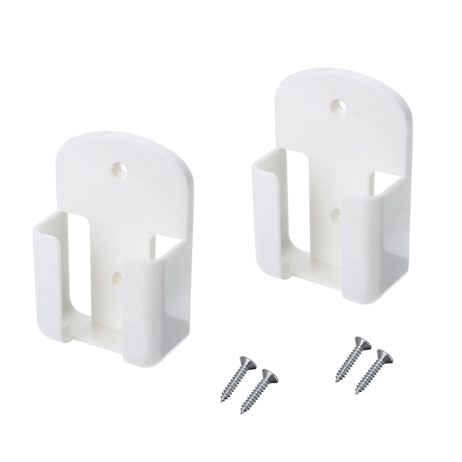 MGGi 2 Pack Remote Control Holder Rack Wall Mounted Air Condition TV Remote Storage Box Organizer, Wall-Mounted Organizer Self Adhesive Media Storage Box Case for Air Conditioner Controller - White