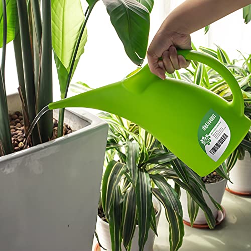 MyLifeUNIT Watering Can for Indoor Plants, Water Can with Shower Head, 1/2 Gallon (Green)