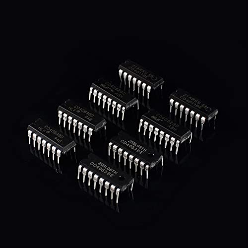 NOVOCE IC Kits 40pcs/Lot Integrated Circuit Logic IC Kit CD4011 CD4069 CD4052 CD4053 DIP Electronic Component with Chipset (Color : Cd4052-10pcs)