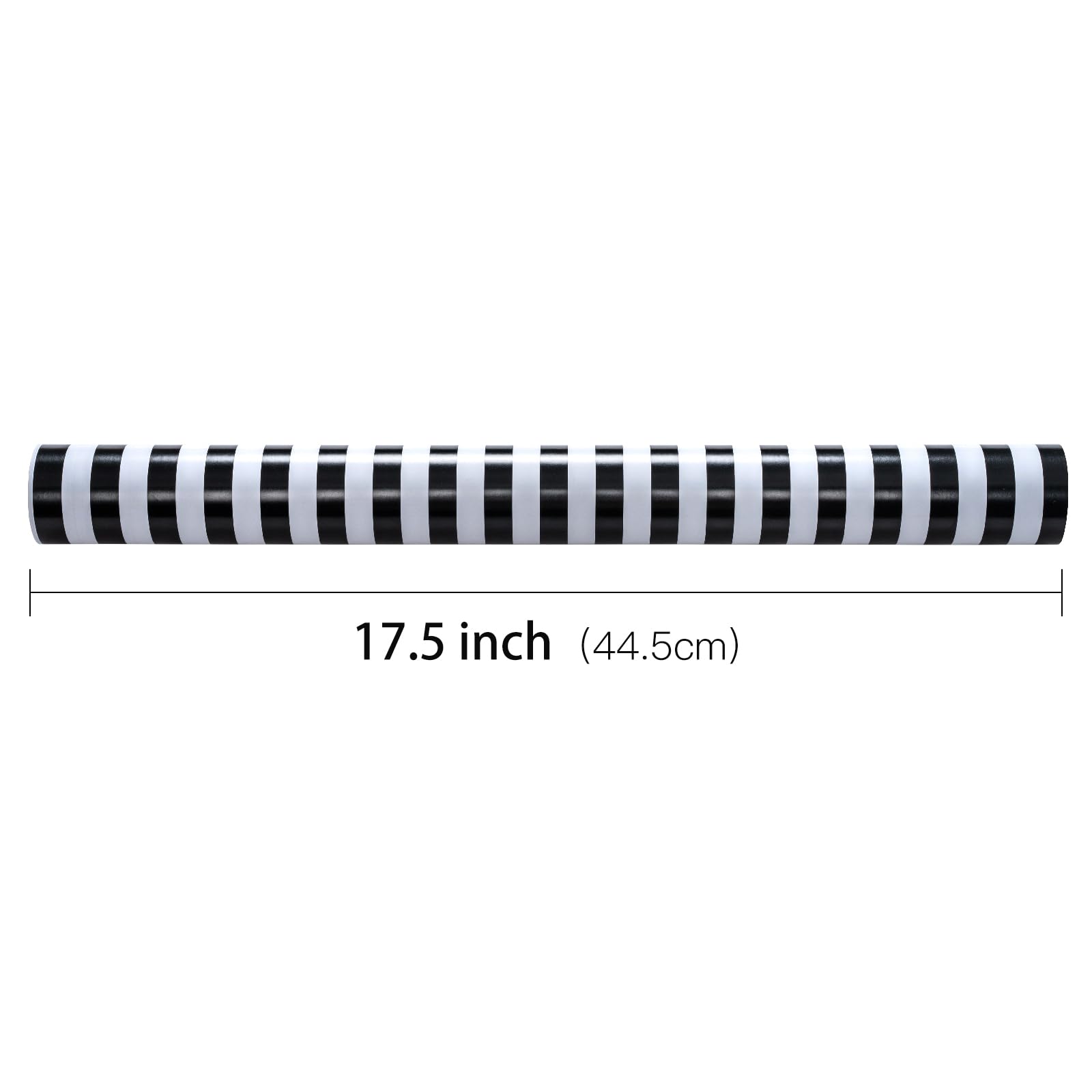 RUSPEPA Wrapping Paper - Mini Roll - Black and White Stripe Design Perfect for Wedding, Birthday, Baby Shower, Party - 17.5 Inch X 32.8 Feet