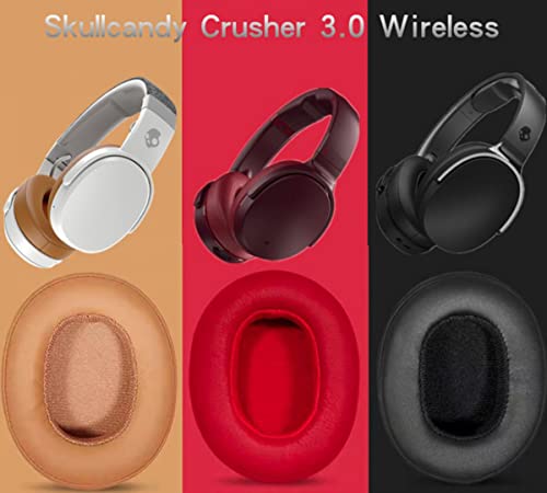 Replacement Ear Pads for Skullcandy Crusher 3.0 Wireless.Ear Cushions, Headset Earpads, Ear Cups Repair Parts (Yellow)