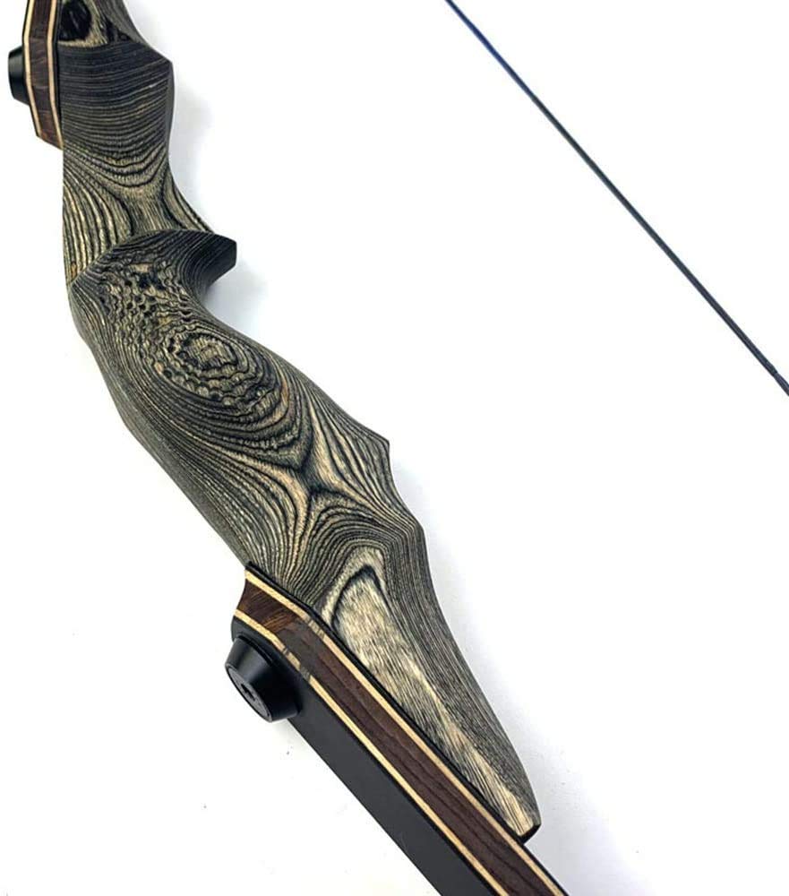 GOFEI Recurve Bow, 20-60LB Portable Detachable Beginner Starter Archer Wooden Split Bow, for Adult Archer Training Outdoor,A,50lb