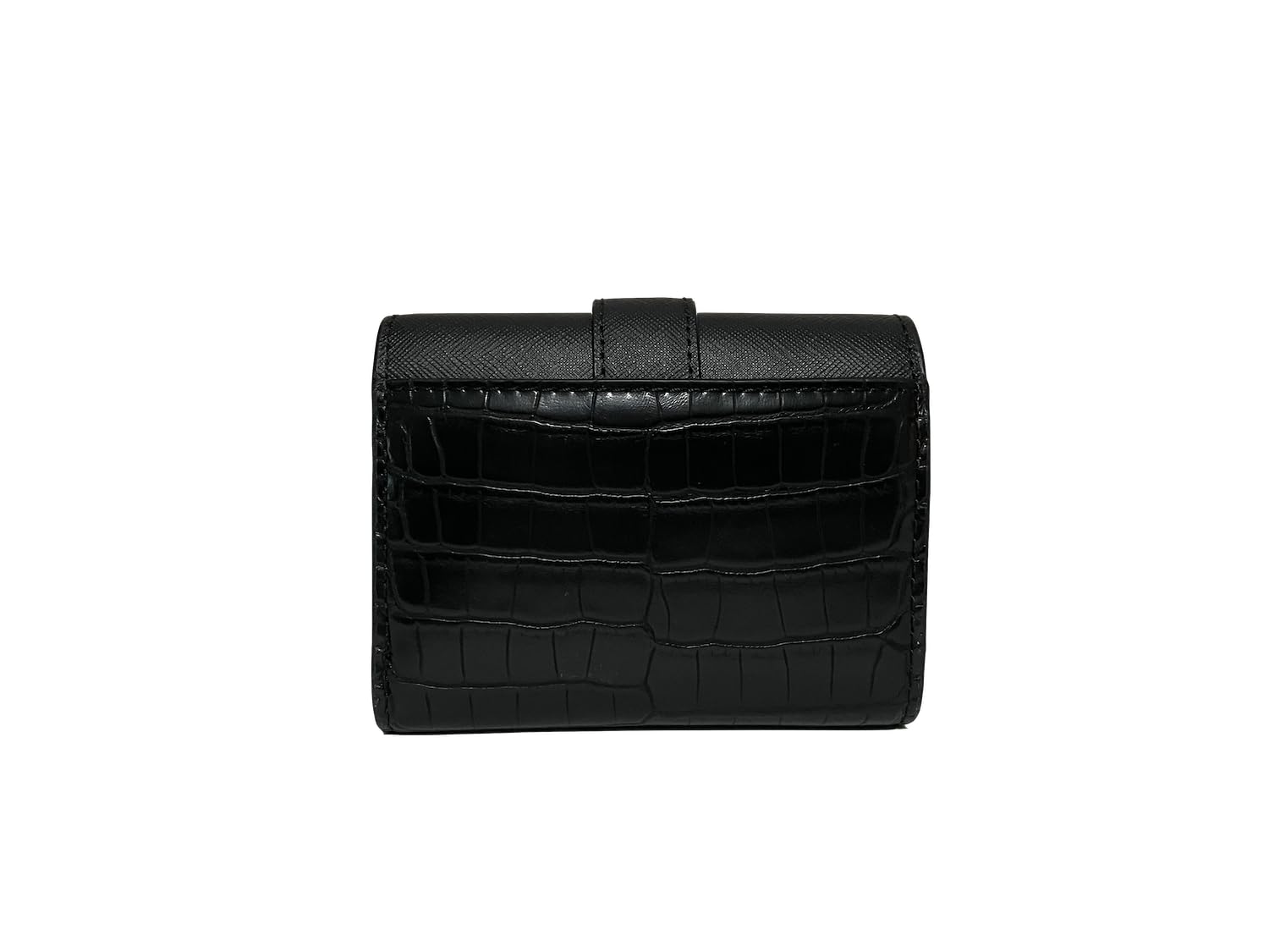 Michael Kors Carmen Medium Flap Wallet (Black2)