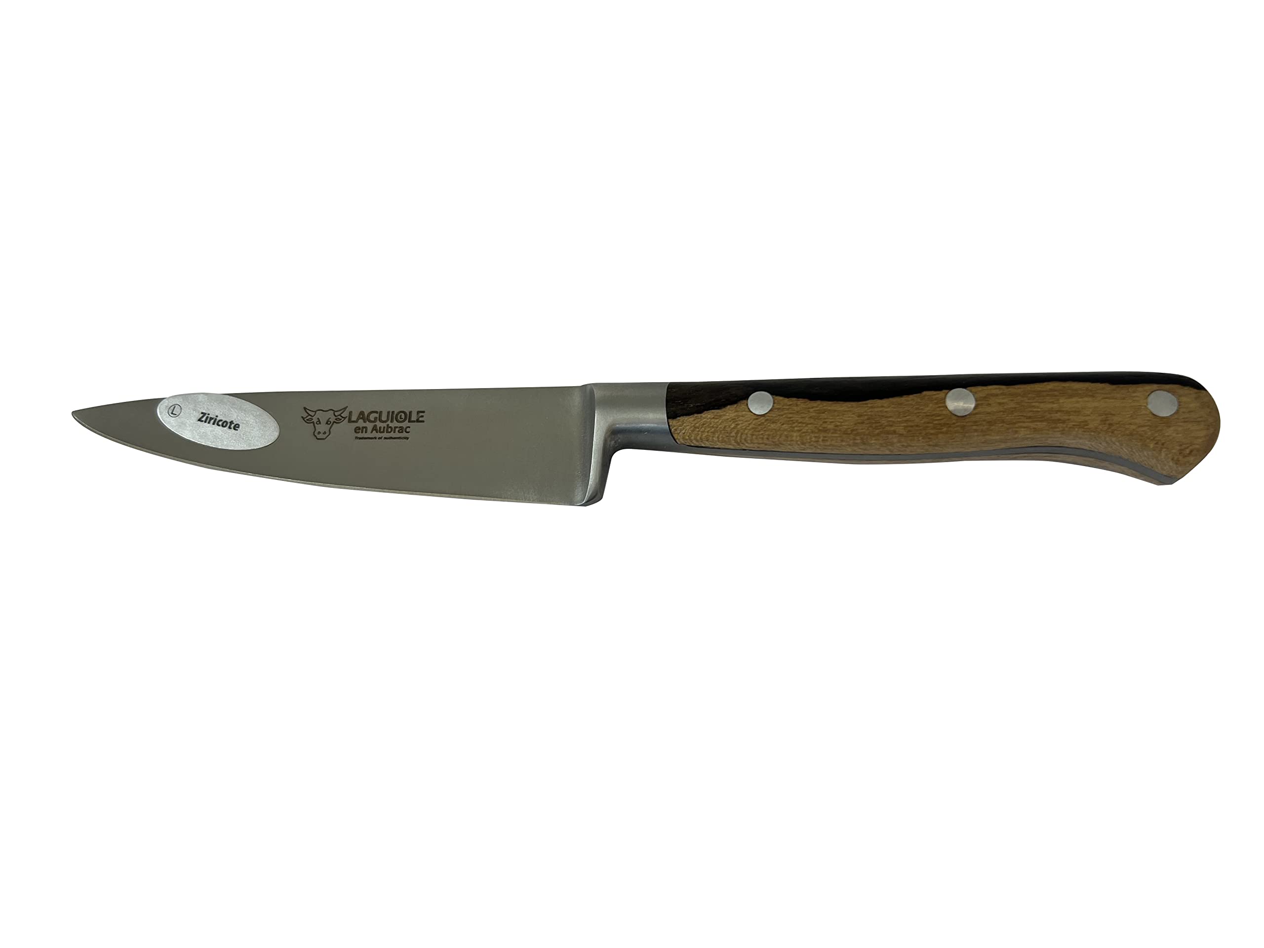 Laguiole en Aubrac Professional Stainless Fully Forged Steel Made In France Essential 2-Piece Premium Kitchen Knife Set With Ziricote Handles