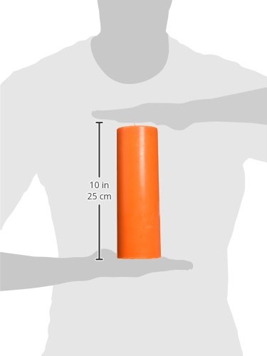 Zest Candle Pillar Candle, 3 by 9-Inch, Orange