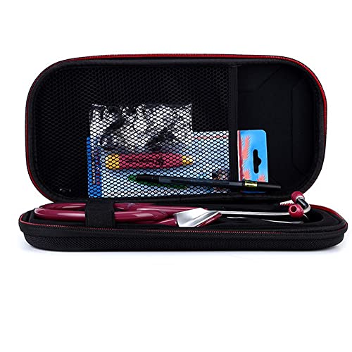 REHOC Hard Portable Stethoscope Carrying Case Storage Box Shell Mesh Pockets for III Stethoscope Organizer Bag