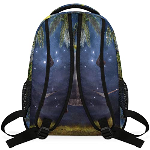 OMFUNS Elephant Animal Custom Backpack for Kids Boys Girls Ocean Beach Personalized School Bookbag for College Elementary Middle School Bag Casual Daypack Laptop Bag for Women Men