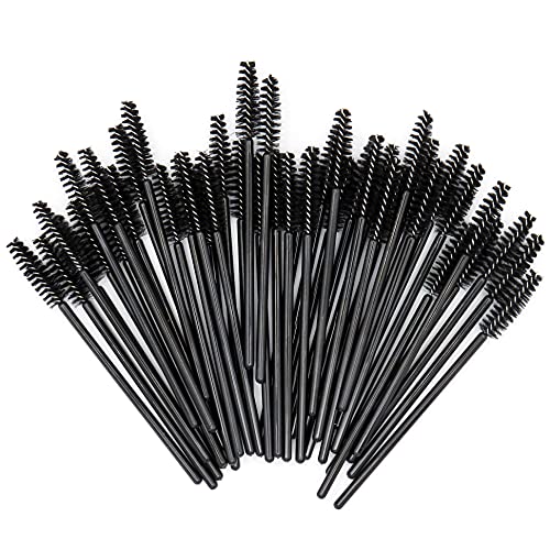 GreenLife 100 pcs Multicolor Disposable Eyelash Brush Eyebrow Brush Mascara Wands Applicator Makeup Brush