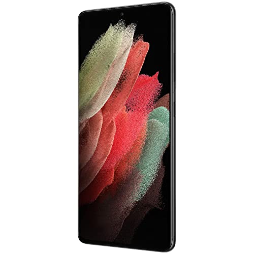 SAMSUNG Galaxy S21 Ultra 5G (128GB, 12GB) 6.8'' AMOLED 2X, 108MP Camera, Volte (Fully Unlocked for AT&T, Verizon, T-Mobile, Global) G998U1 (w/Wireless Charging Pad, Phantom Black) (Renewed)