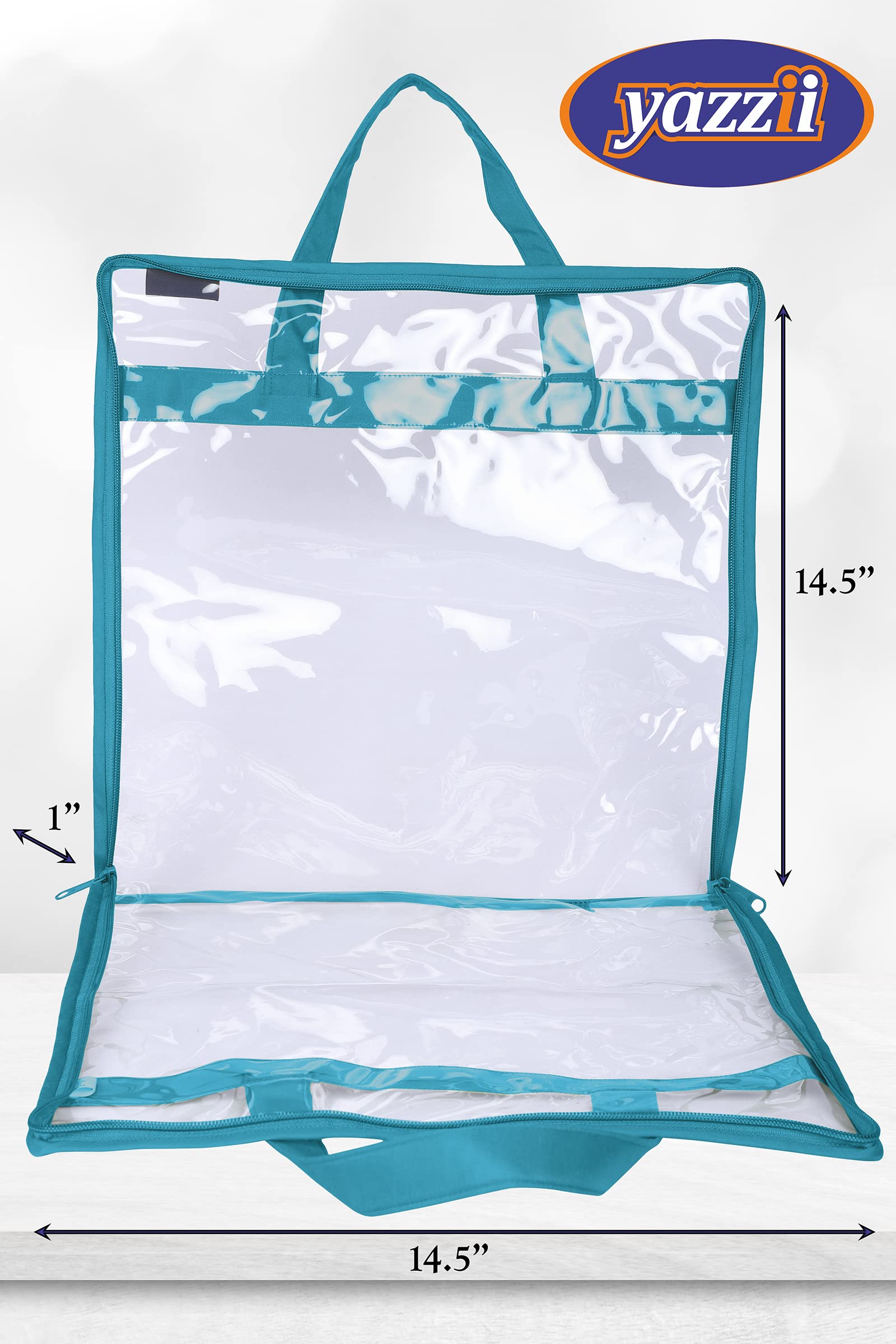 Yazzii Quilt Block Carry case, Blue