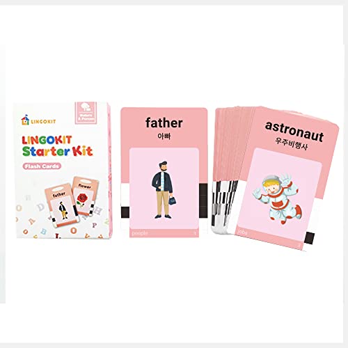 Talking Flashcards Korean Bilingual Interactive Flashcards for Learning English/Korean- Talking ABC, Numbers, Animals, Countries Educational Montessori Toy for Toddlers and Preschool Kids