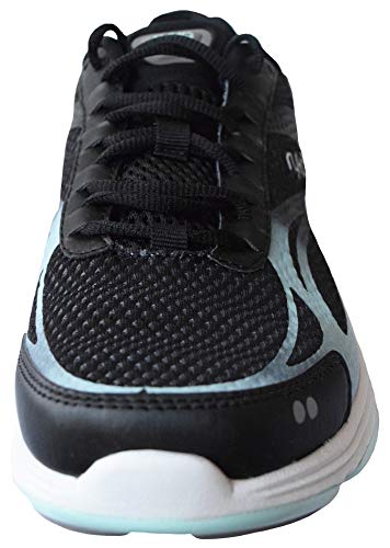 Ryka Women's Devotion Plus 2 Black/Mint Walking Shoe, 8 M, US