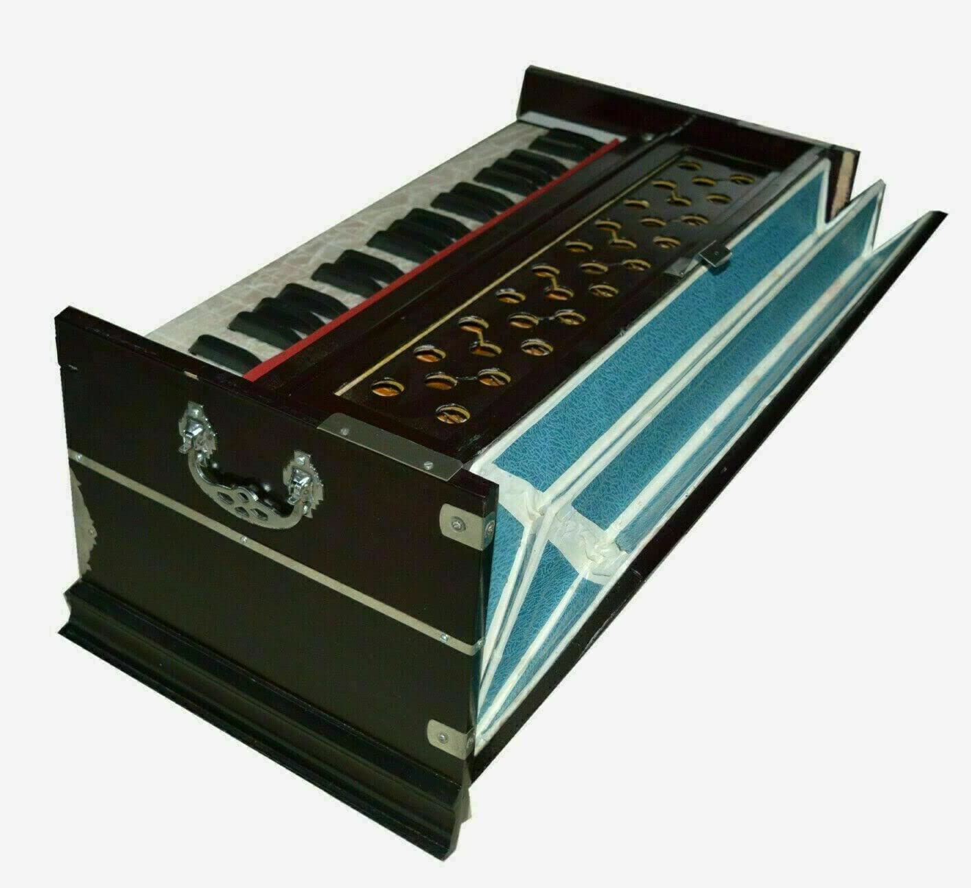 Naad Harmonium 7 Stopper Double Bellow 39 Key Two Reed(Bass-Male) 3 1/4 Octave