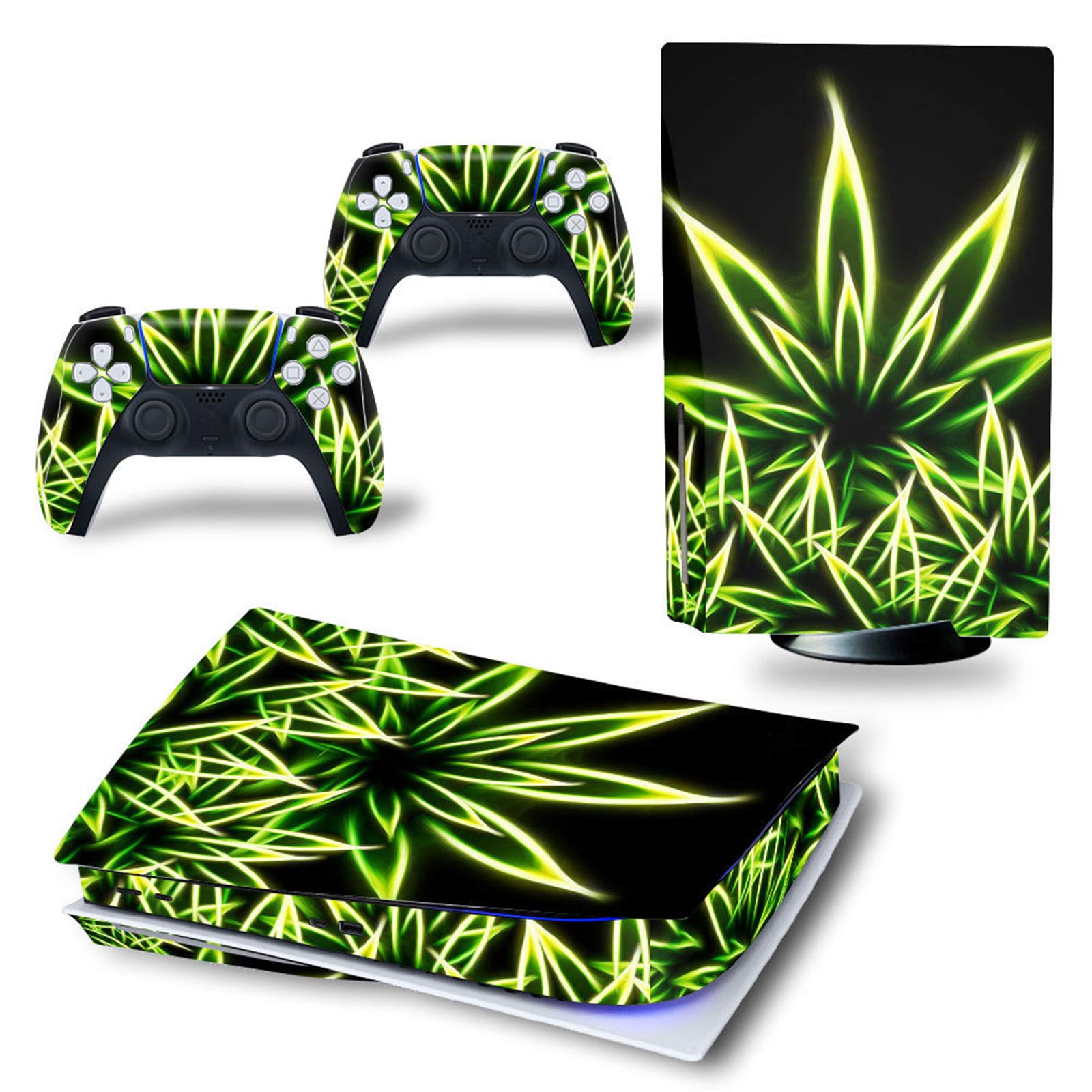 gotor Vinyl Sticker Pattern Decals Skin for PS5 Playstation 5 Console and 2 Controllers Skins (Playstation 5, Type-G)