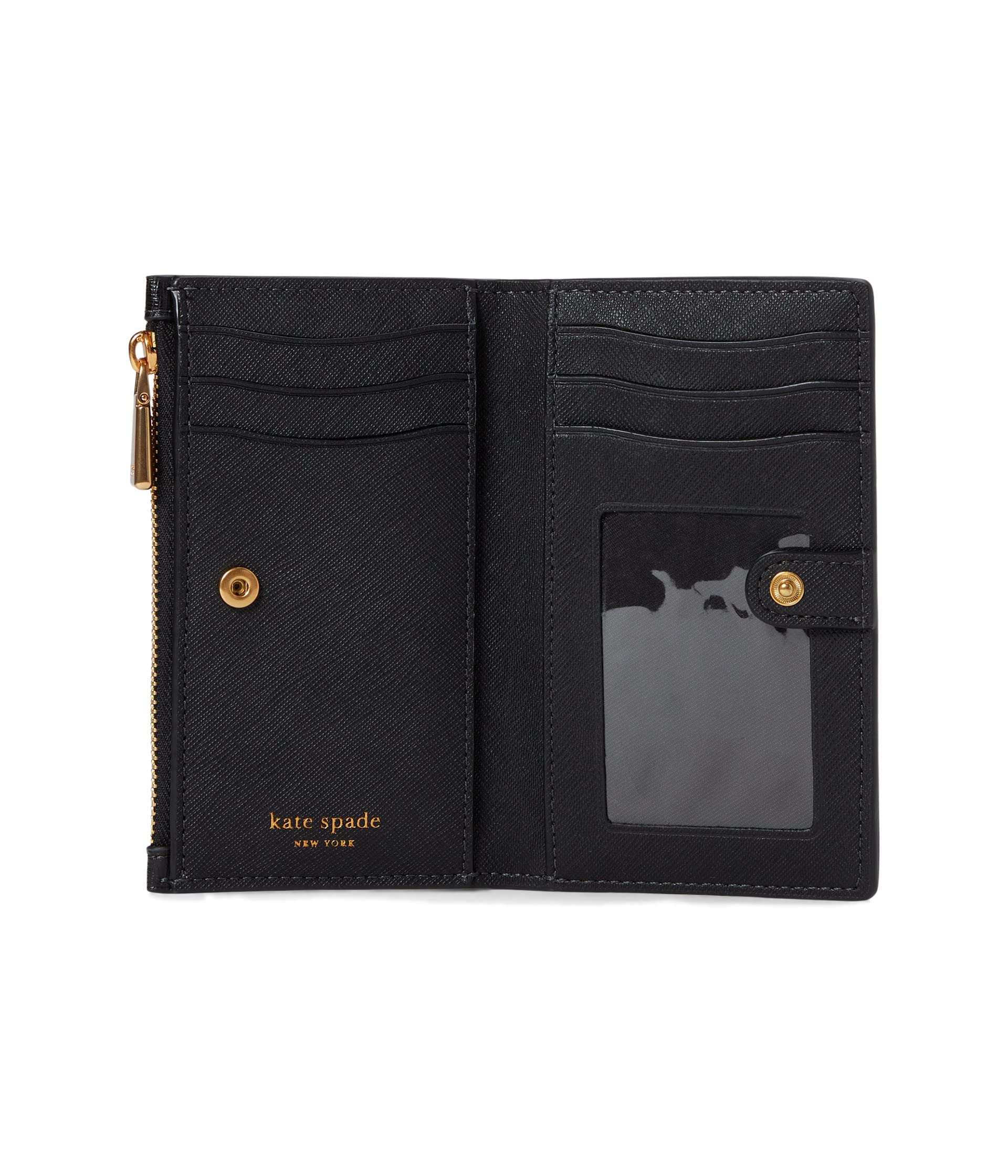 kate spade new york Bon Bon Stone Embellished Small Slim Bifold Wallet Black Multi One Size