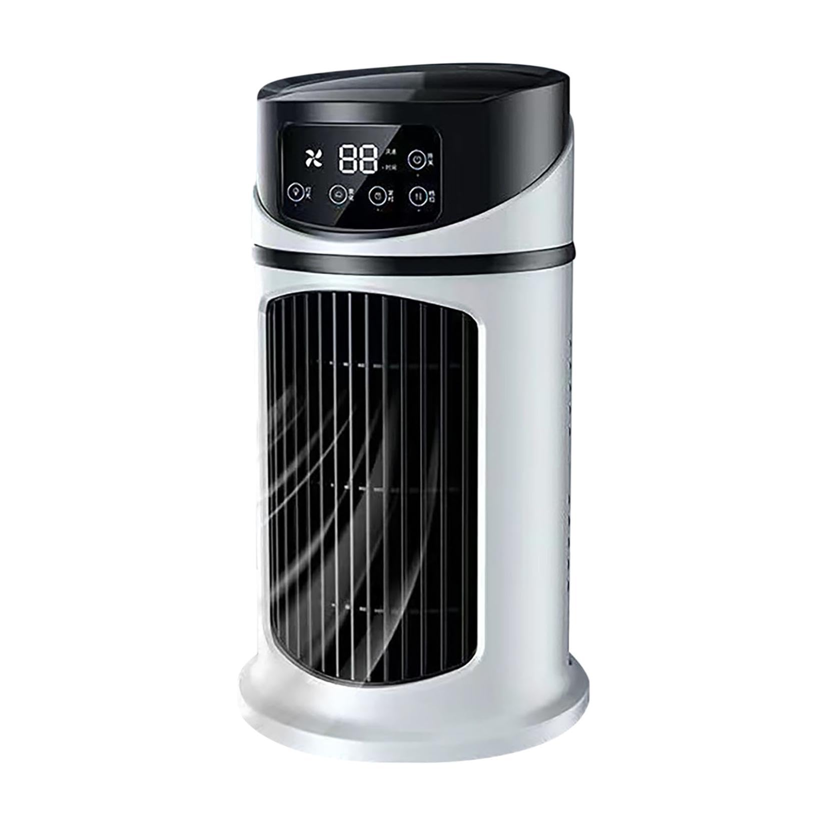 Portable π΄ππ Cooler, Small π΄ππ Conditioner Electric Fan, Five-Speed Wind Speed Multifunctional Timing USB Charging, for Home Dormitory Office Desktop Humidification