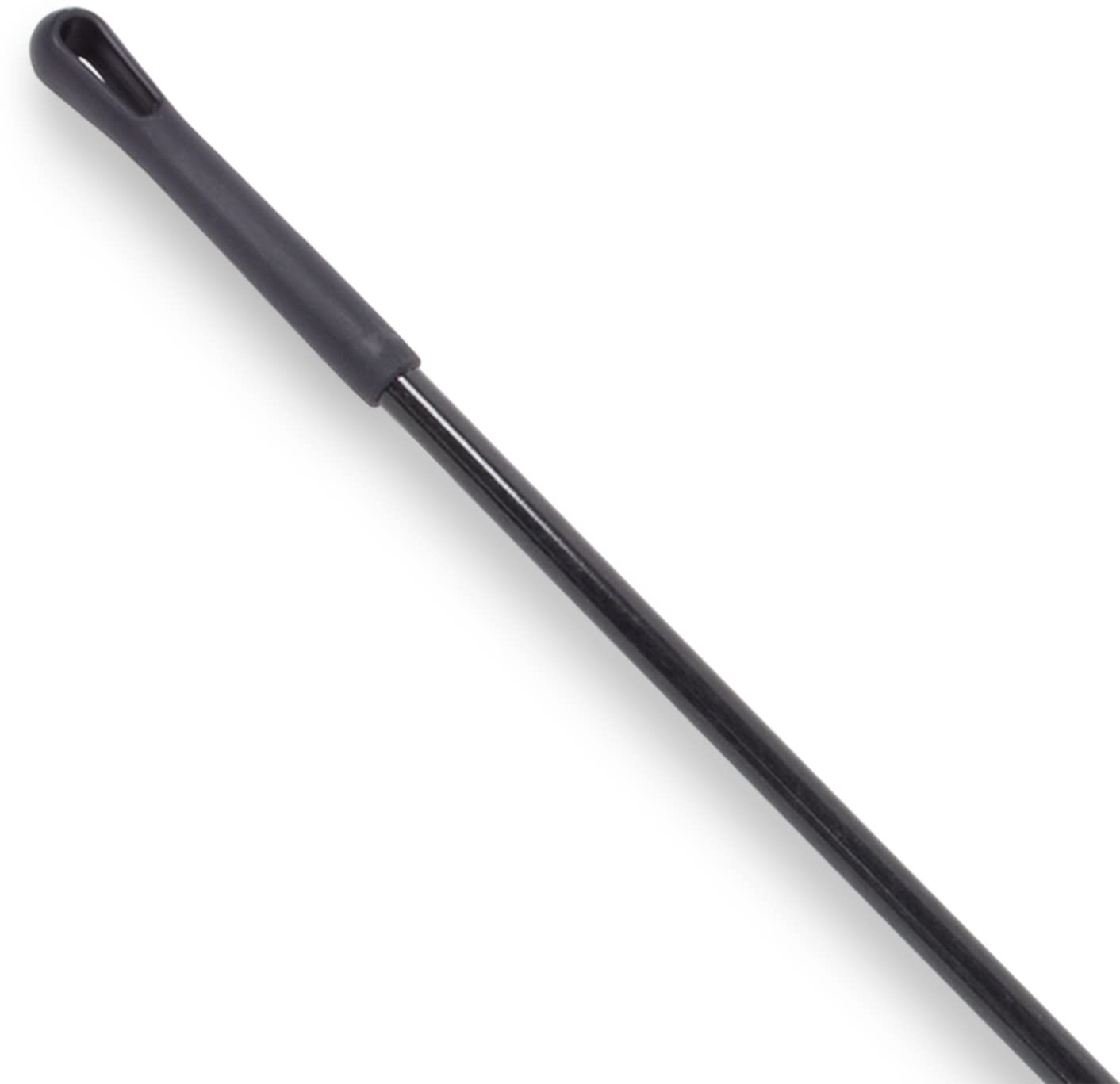 SPARTA 41225EC03 Fiberglass Broom Handle, Mop Handle, Replacement Handle With Acme Threaded Tip For Commercial Cleaning, 48 Inches, Black, (Pack of 12)