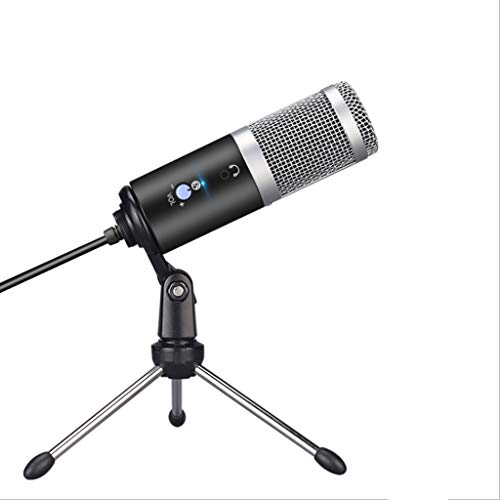 n/a USB Microphone Microphones for Laptop Computer Streaming Gaming Recording Podcast for (Color : Black)