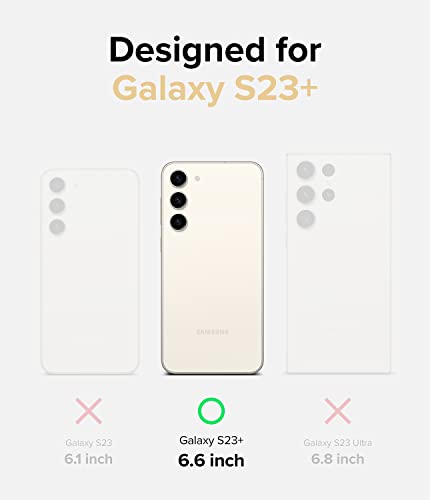 Ringke Fusion [Display The Natural Beauty] Compatible with Samsung Galaxy S23 Plus Case 5G, Transparent Phone Cover for Women, Men, Shockproof Bumper Designed for S23 Plus Case - Clear