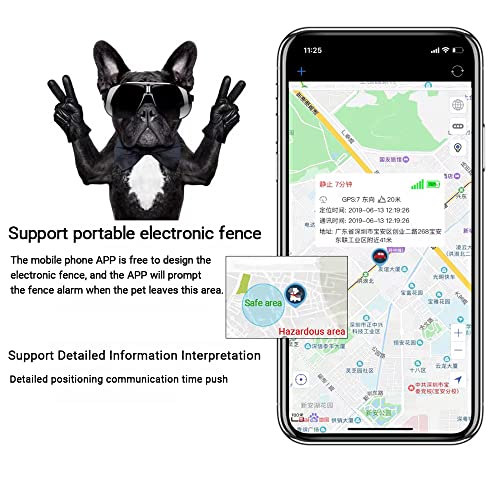 STWAZN Real Time GPS Tracker 4G, Dog/Cat Locator Activity Monitor, 90 Day Ultra Long Track View, Fence Alarm, Lightweight Waterproof Pet Detector,Android/Apple iOS Compatible (Cat)